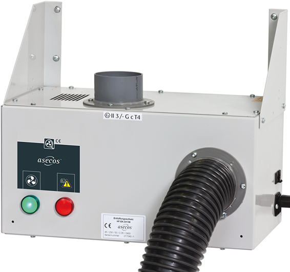 Extraction units for under bench cabintes - asecos configurator