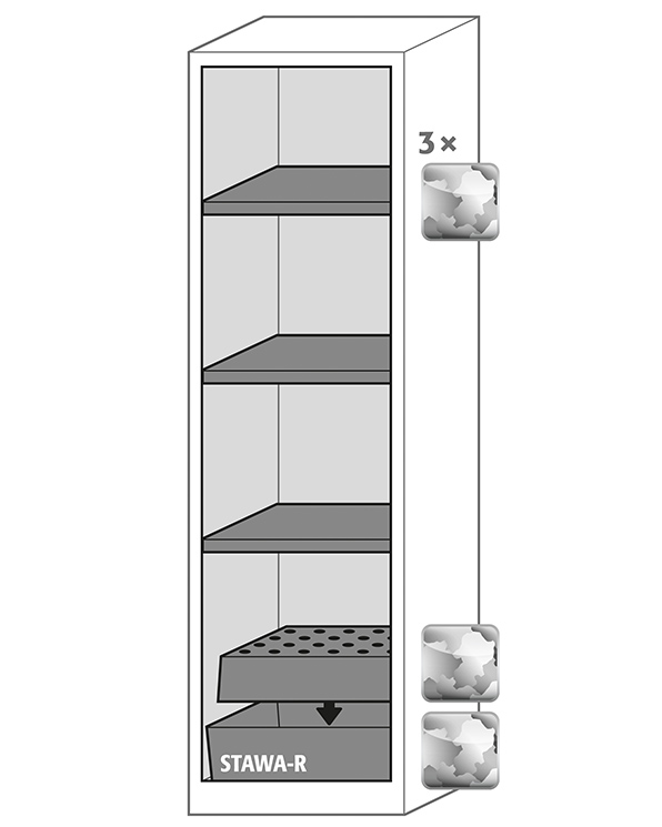 cabinet for chemicals CS.195.054.WDFW - 30563-041-30573 - asecos ...