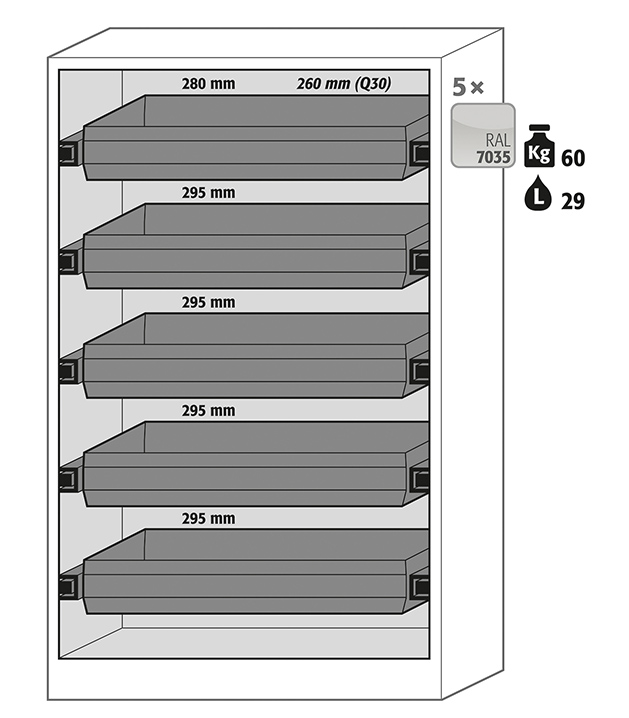 Armoires de sécurité model Q90.195.120.WDAC - asecos configuratuer