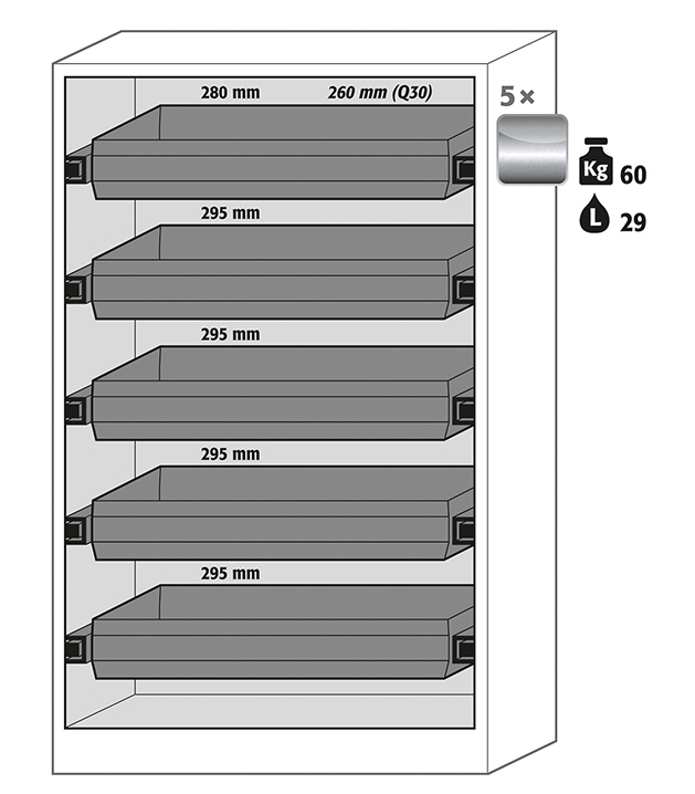 Armoires de sécurité model Q90.195.120.WDAC - asecos configuratuer